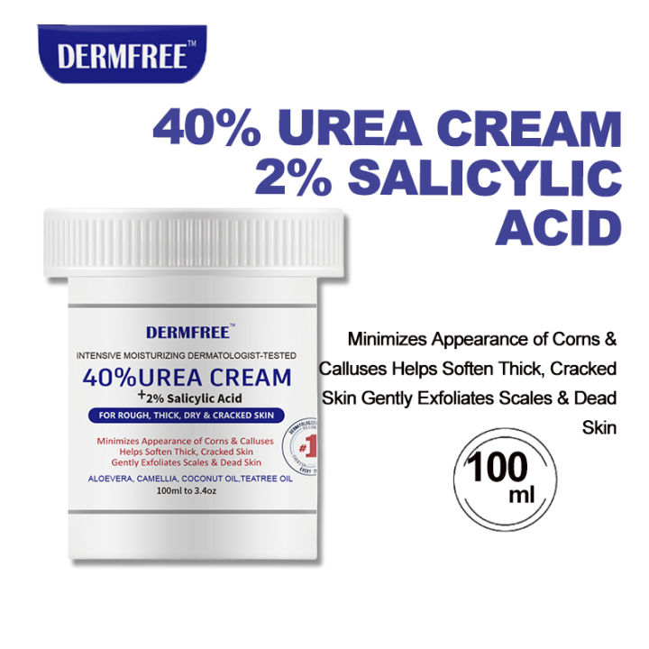 DERMFREE 40% Urea Cream + 2% Salicylic Acid Moisturizes and prevents ...