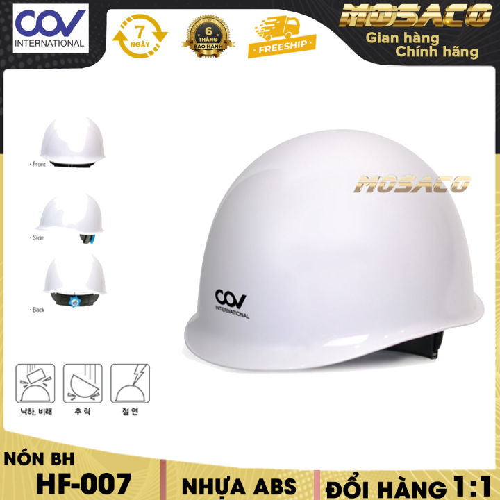 Nón bảo hộ lao động COV HF 007 Nón với nhựa ABS cách điện siêu nhẹ chịu ...