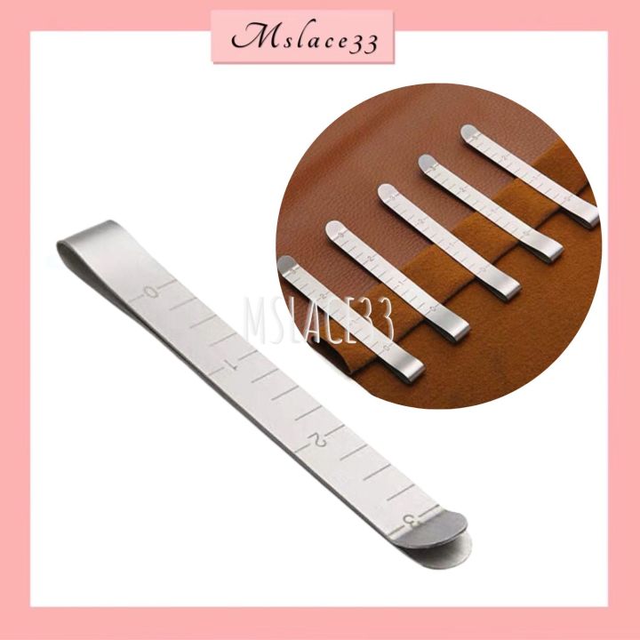 Ready Stock Stainless Steel Hemming Clip Measurement Ruler Sewing ...