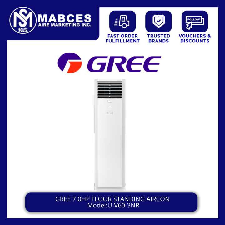 Gree 7HP Floor Standing Type Non Inverter Aircon GV60-3NR | Lazada PH