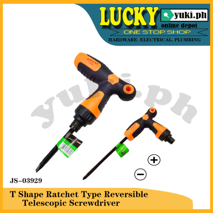 T-SHAPE RATCHET TYPE (JS03929) REVERSIBLE TELESCOPIC SCREW DRIVER ...