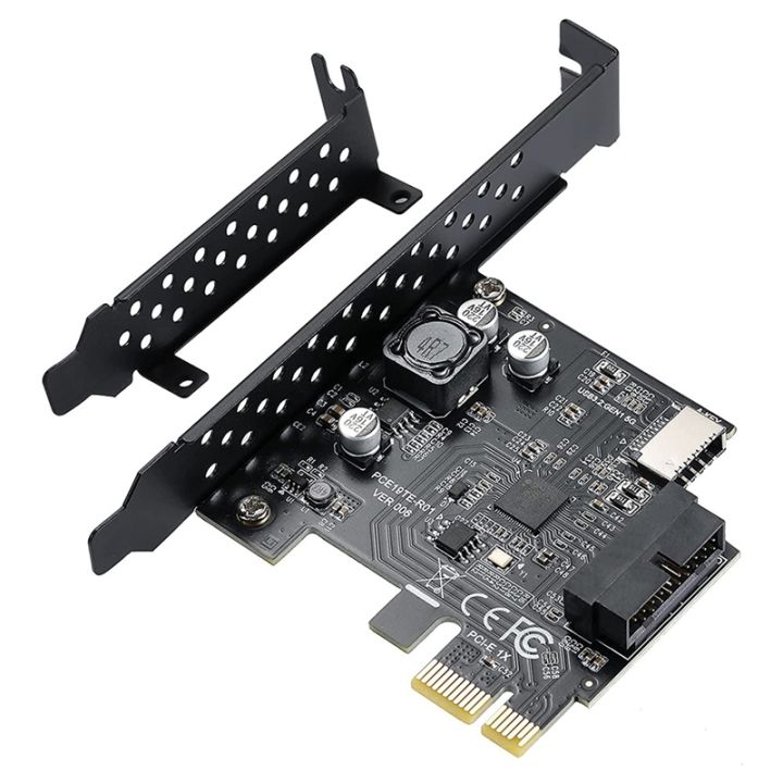PCI-E 1X To USB 3.2 GEN1 5Gbps 20Pin Front Panel Header (To Type-C ...