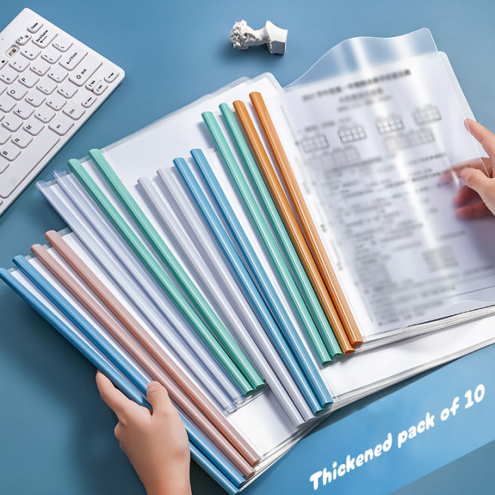 5pc/set A4 Transparent Thickened Plastic Folder File Waterproof Test ...