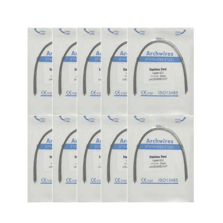 NiTi และสแตนเลสอุปกรณ์ดูแลช่องปาก Super Elastic Archwire 10 ชิ้น / แพ็ค ...