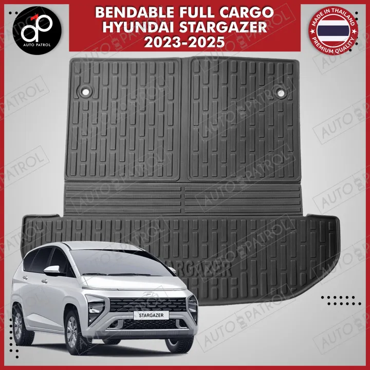 HYUNDAI STARGAZER 2023-2025 Bendable Full Cargo Trunk Tray with Back ...