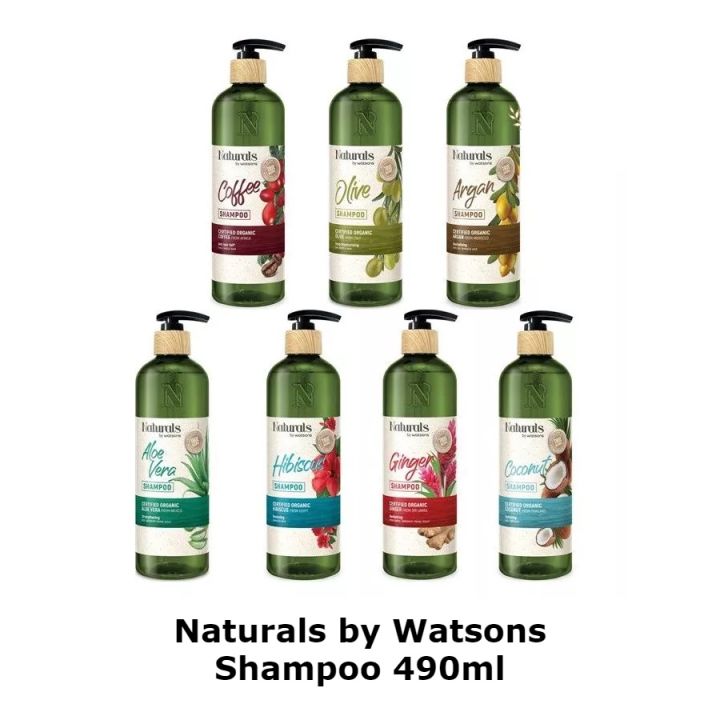 Naturals by Watson Shampoo 490ml - Argan / Tea Tree / Coconut / Aloe ...