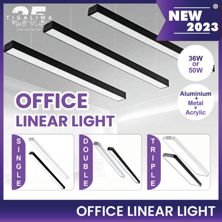 Office Linear Light LED Office Pendant Light Lamp T8 LED Tube Fixtures ...