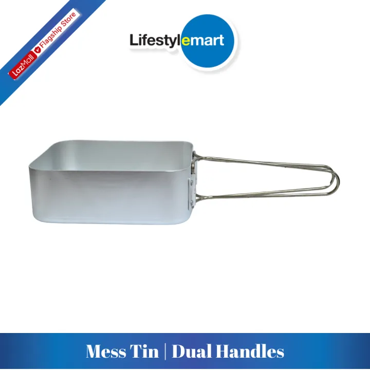 [Lifestylemart] Mess Tin / Pan Mess Kit : AL Alloy, with dual handles ...