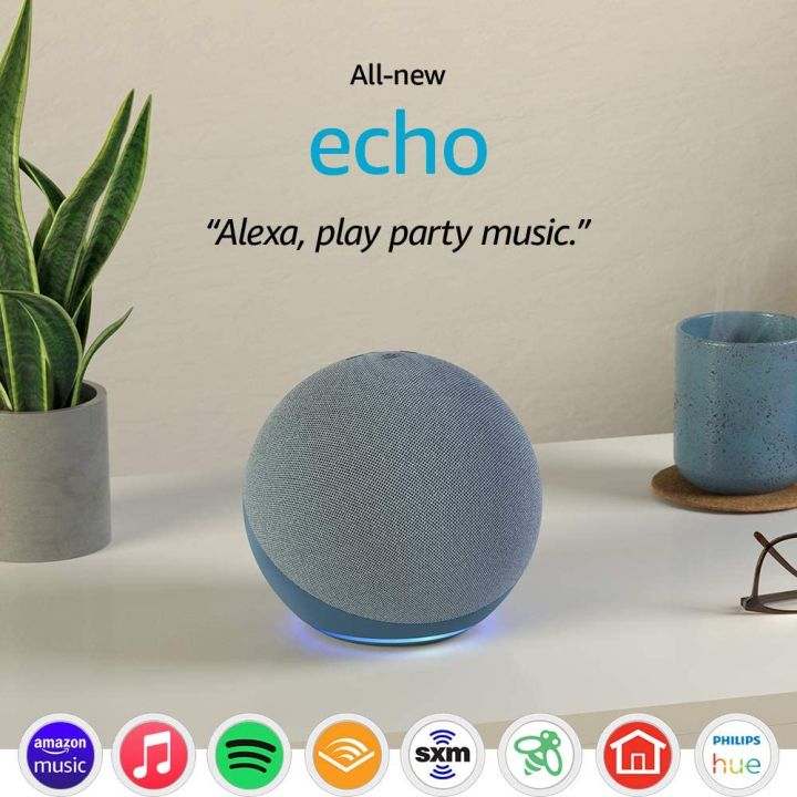 All New Amazon Echo (4th Gen, Latest Generation) Smart speaker with ...