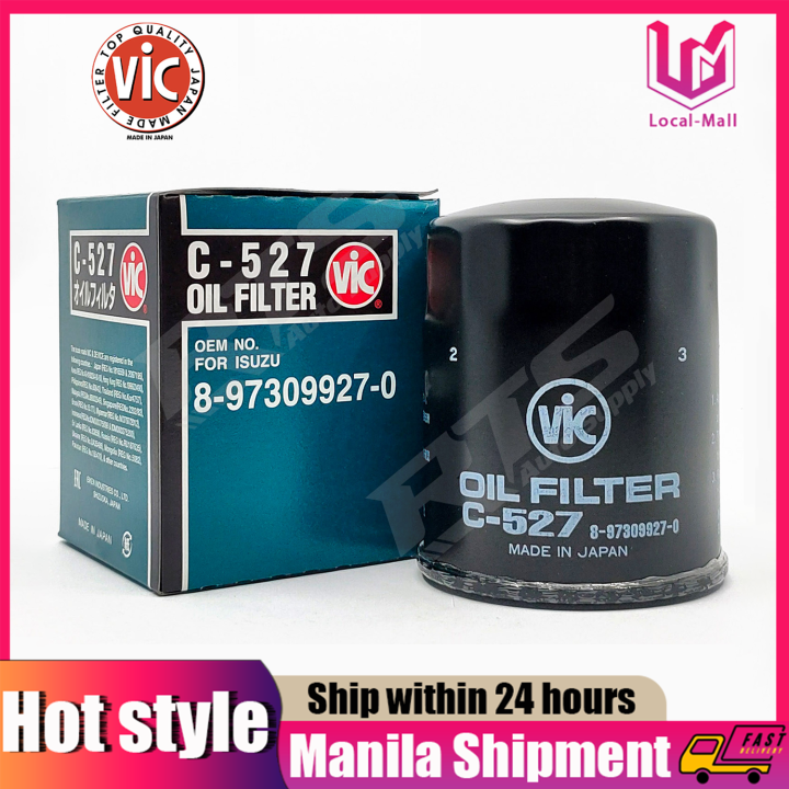 【Delivery 24 hours】VIC Oil Filter C-527 for Isuzu Crosswind 2007-2019 ...