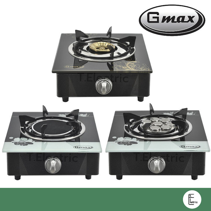 Gmax เตาแก๊สหน้ากระจก เตาแก๊สหน้ากระจกหัวเดียว GL-506P / หัวอินฟาเรด GL-506I-501 / หัวเทอร์โบ GL ...