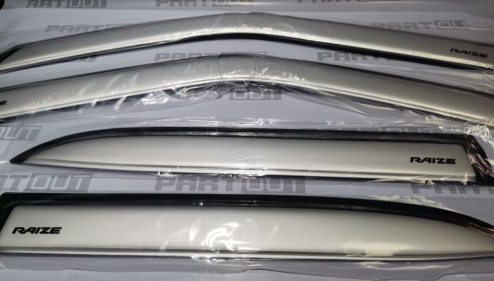 TOYOTA RAIZE RAIN VISOR BLACK SILVER | Lazada PH