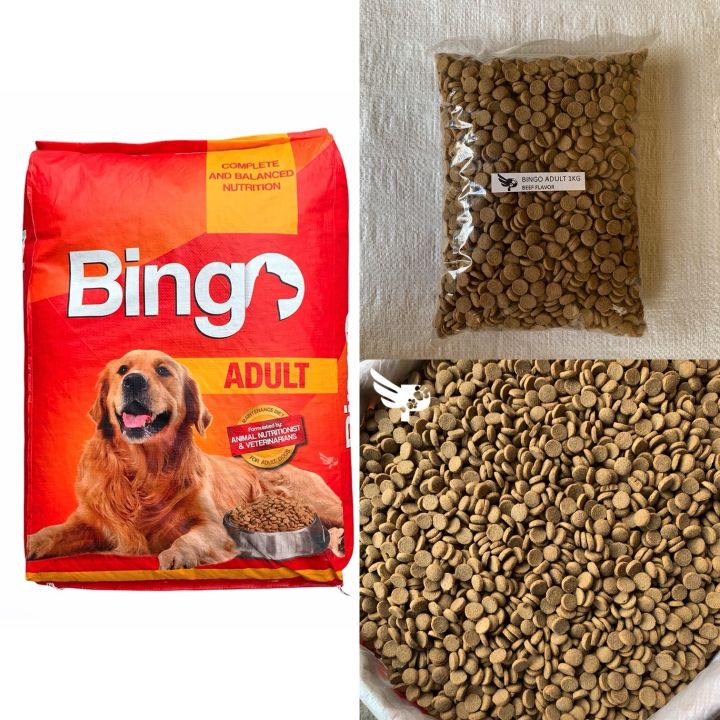 Bingo Adult 1kg Repacked - Beef Flavor - Dog Dry Food - petpoultryph ...