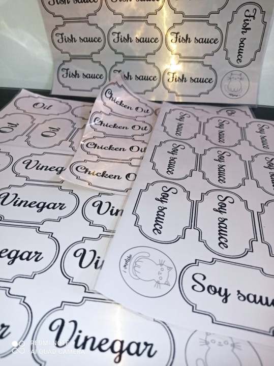 Label sticker WATERPROOF/ CUT / A4 SIZE / LAMINATED / GLOSSY / MATTE ...