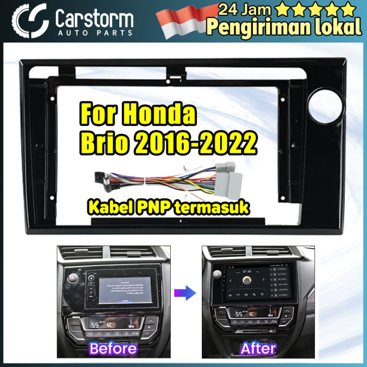 Carstorm 9 inch Android Head Unit Frame for Honda Brio 2015 2016 2017 ...