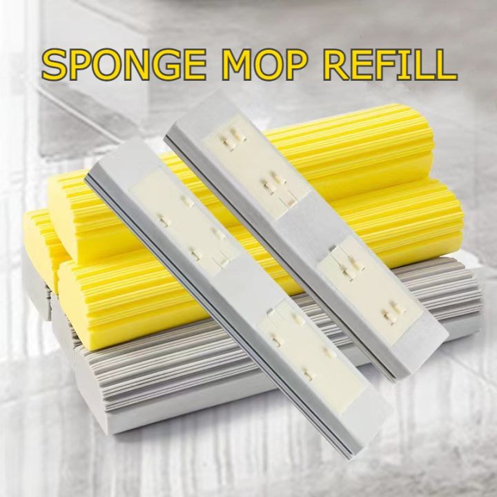 28cm Sponge Mop Head Refill Replacement Absorbent Durable PVA Foam Foldable DIY Mop Head Refill ...