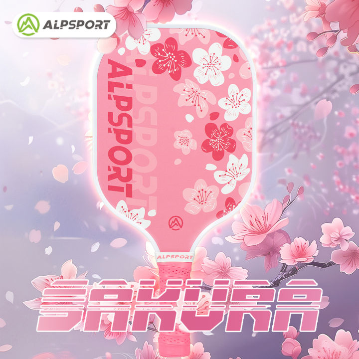 ALPSPORT Sakura Pickleball Racket 14MM T700 Carbon Fiber Ultra-Light ...