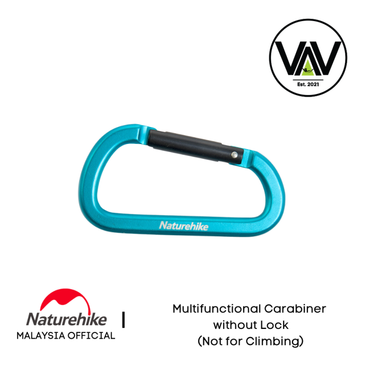 NatureHike 8CM D-Type Multifunctional Carabiners Without Lock (Not for ...