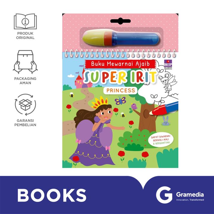 Buku Mewarnai Ajaib Super Irit: Princess | Lazada Indonesia