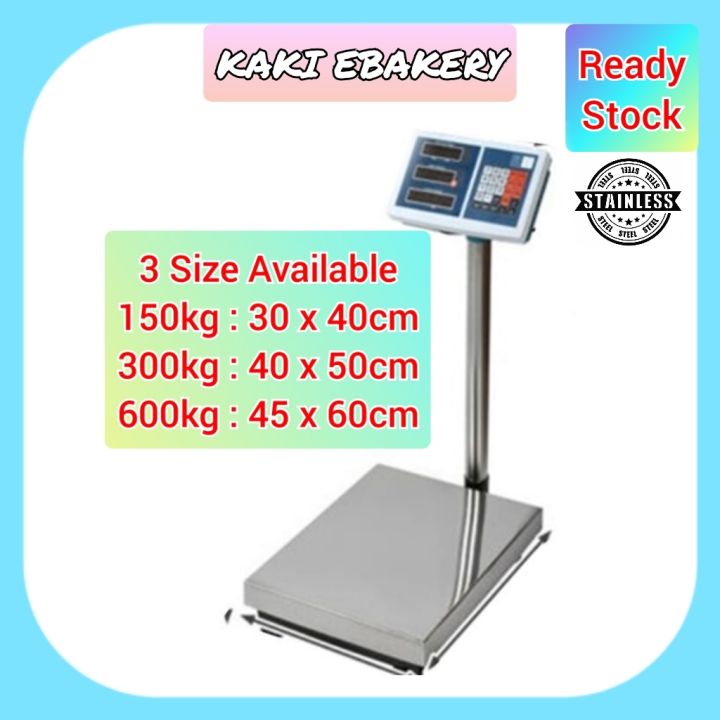 (150, 300, 500 kg) Commercial Electronic Digital Computing Weighing ...