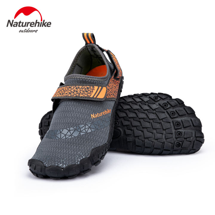 Naturehike ผู้ชายลุยรองเท้าลื่นยางแต่เพียงผู้เดียวแห้งเร็วที่มีน้ำหนัก ...