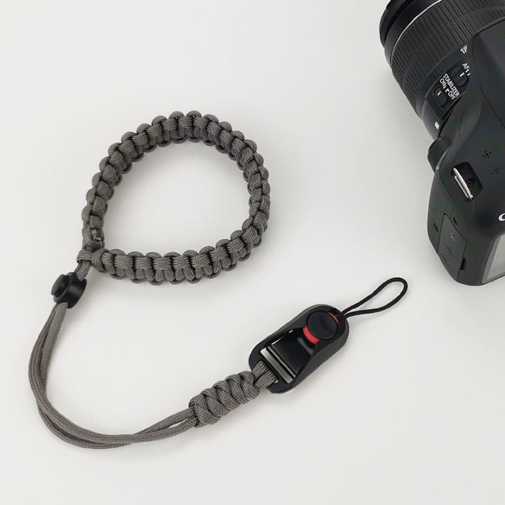 กล้องสายรัดปรับได้สายกล้องคล้องข้อมือสายรัดหัวเข็มขัดปลดเร็วกันตกสำหรับ ...