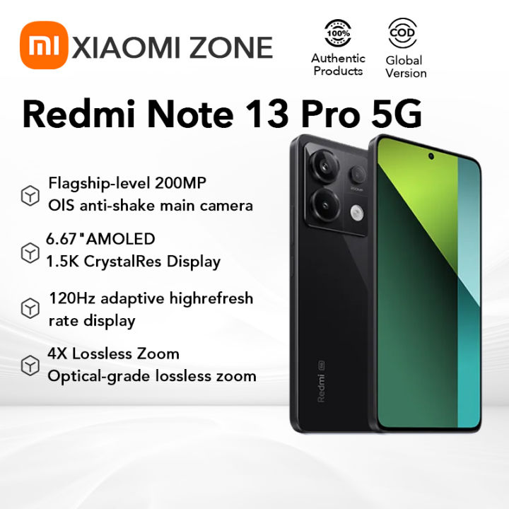 Redmi Note 13 Pro 5G 12+512GB Global Version With 1-year Warranty ...