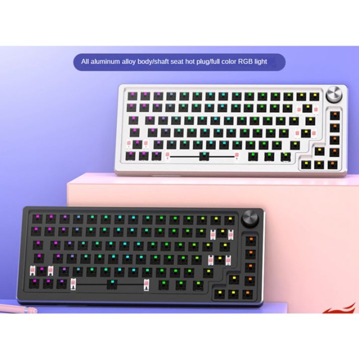 83 Keys Aluminum Mechanical Keyboard Kit Wired RGB Hot Swap Custom ...