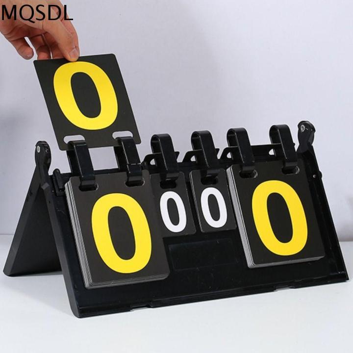 MQSDL Manual Basketball Scoreboard 4-Digit Tabletop Counter Table ...