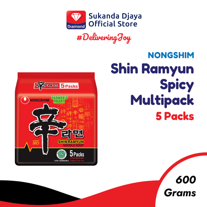 Nongshim Mie Instan Shin Ramyun Spic 120 gr Multipack | Lazada Indonesia