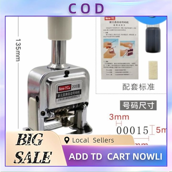 Ready stock 】 5-Position Automatic Numbering Machine Roller Graffiti ...