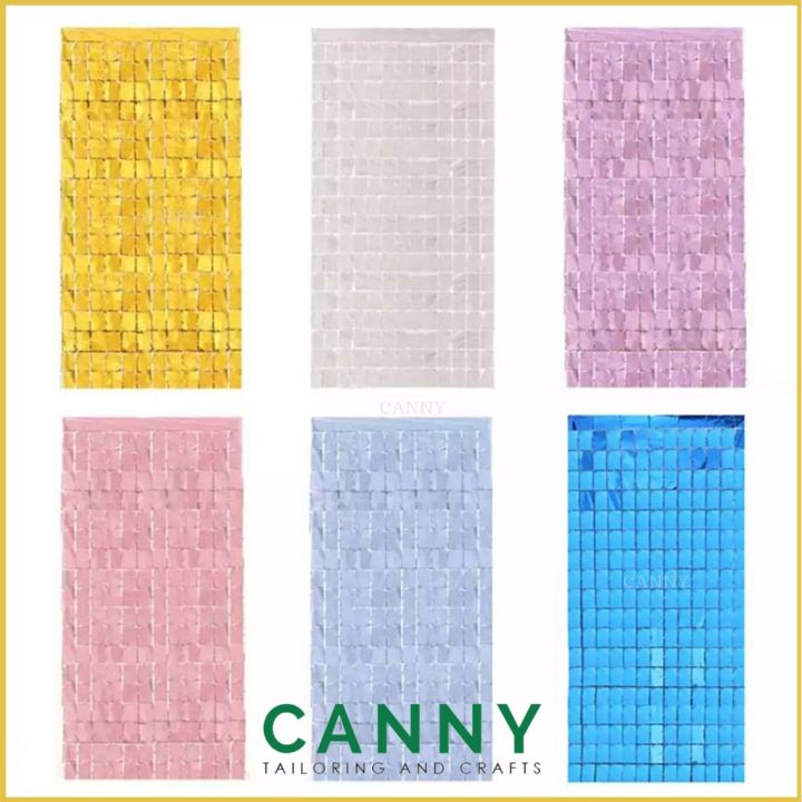 Square Foil Shinning Sequin Fringe Curtain Foil Curtain Backdrops ...