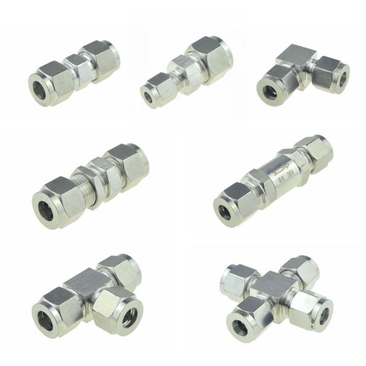 [HOT SRSXRWJHXG 115] SUS 304 Compression Ferrule Pipe Fitting 6mm 8 10 ...