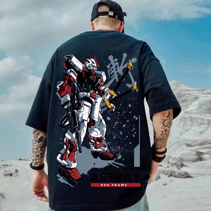 (S-8XL) National Tide Short Sleeve T-Shirt Men's 2022 Summer Ins Trend Tide Brand Clothes Half ...