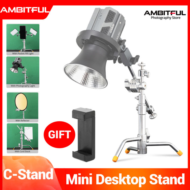 AMBITFUL Heavy Duty Mini C Stand For Photography 18.5inch / 47cm C ...