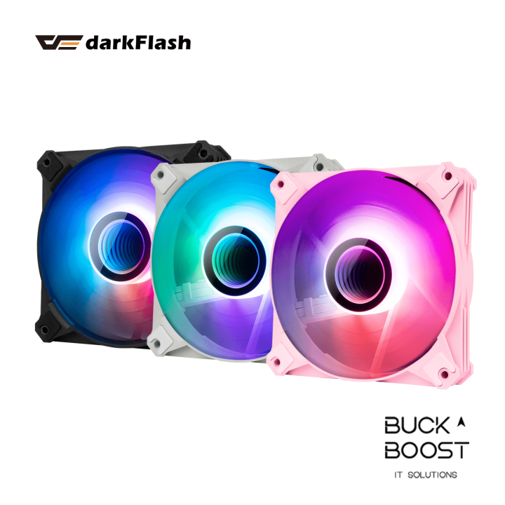 DarkFlash Infinity 8 80mm PWM A-RGB Cooling Fan with 4 Pin Connector ...