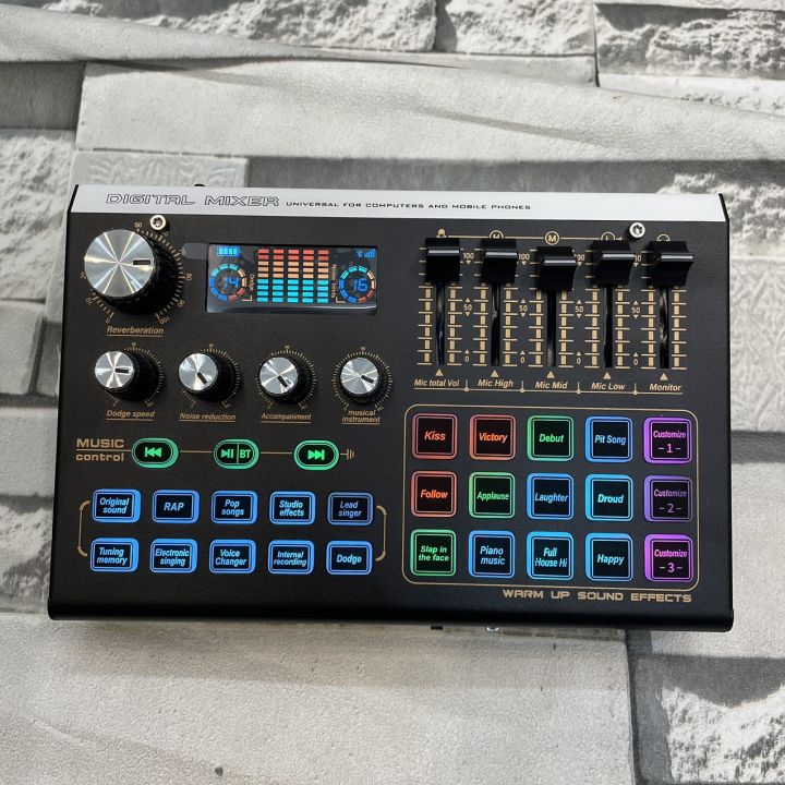 Bộ Soundcard X9 Audio vỏ nhôm , hiệu ứng đèn LED, chỉnh tông theo bài ...