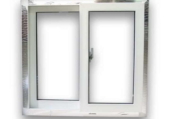 PVC Sliding Window With Glass And Screen Installed 80x80 100% High ...