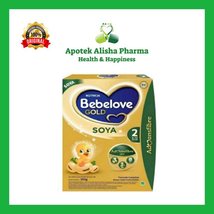 Bebelove Gold Soya 2 (6-12bulan) 360gr - Nutricia Bebelove Gold Tahap 2 ...