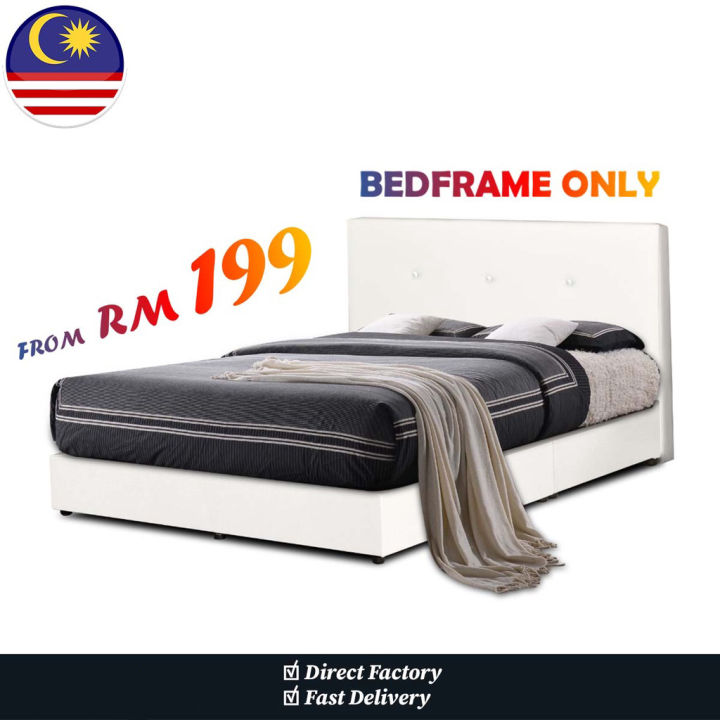 [N Design] Single/Super Single/Queen/King Divan + Headboard Only/Fabric ...