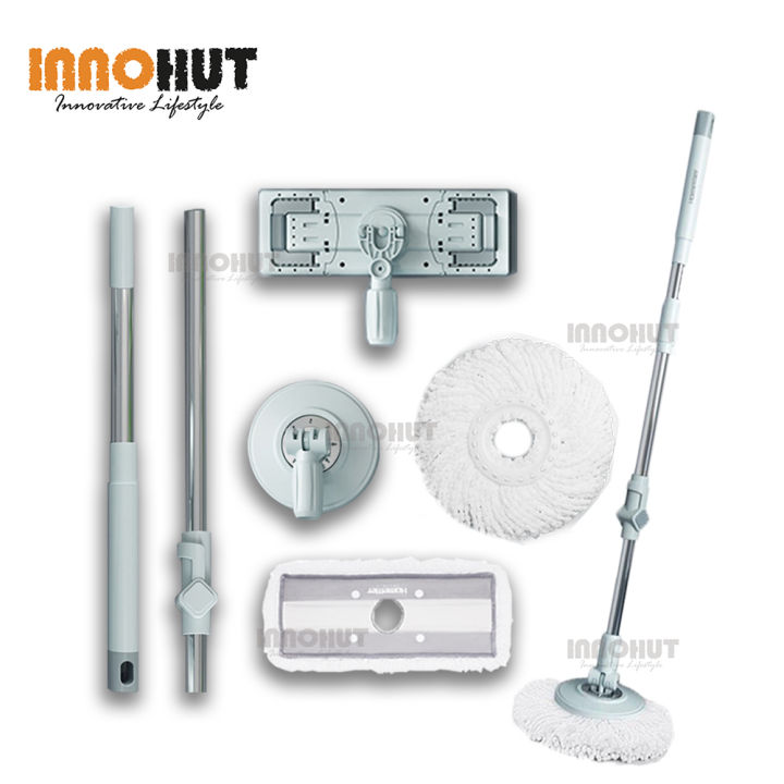 Innohut MTL-578 Dual Mop Head Spin Mop Replacement Accessories Mop Pad ...