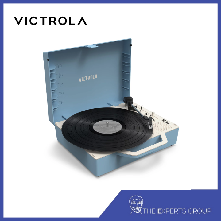 Victrola Re-Spin Turntable Sustainable Bluetooth Suitcase Record Player ...