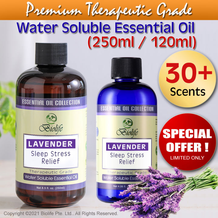 Biolife Water Soluble Aromatherapy Essential Oil (120ml/ 250ml). 100% ...