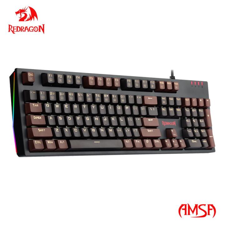 REDRAGON AMSA K592 USB Mechanical Gaming Keyboard Blue Switch Led ...