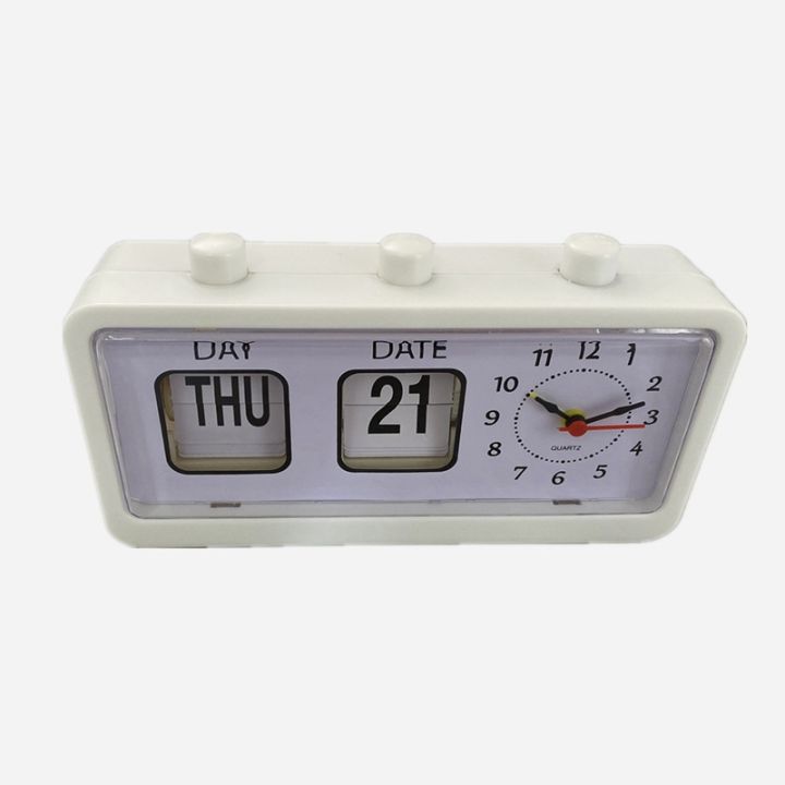 Mechanical Alarm Clock Novelty Flip Clock Desktop Digital Clock with ...