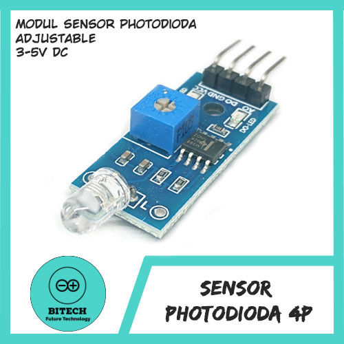 Module photodiode 4 pin deteksi cahaya photodioda | Lazada Indonesia