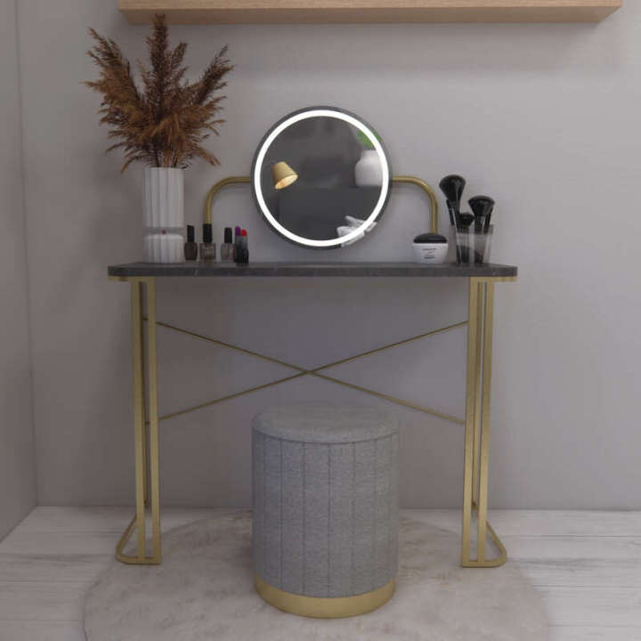Dressing Table with LED Mirror / Vanity Table / Dresser / Makeup Chair ...