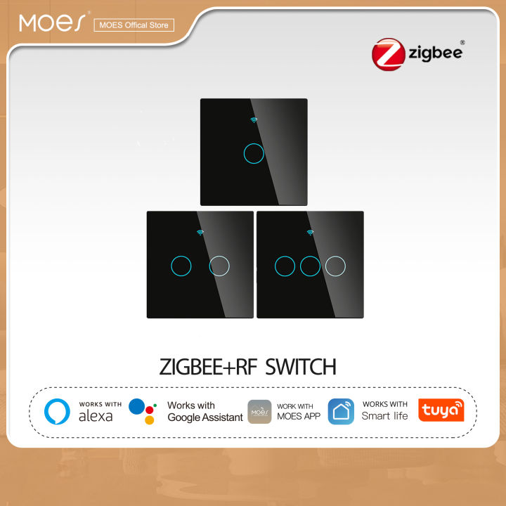 ZigBee Wall Touch Smart Light Switch With Neutral/No Neutral ,No ...