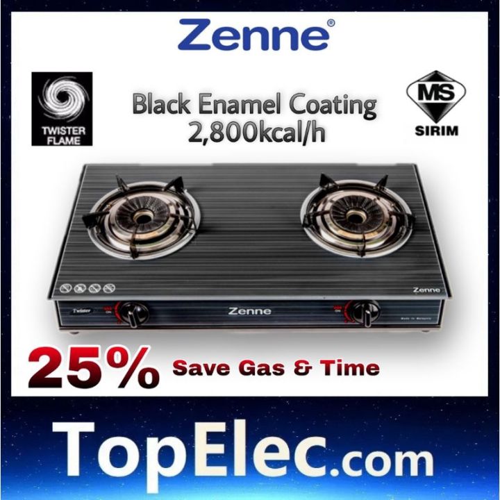 Zenne Gas Cooker GST-211 GST-211G Table Top Gas Cooker Tempered Glass ...