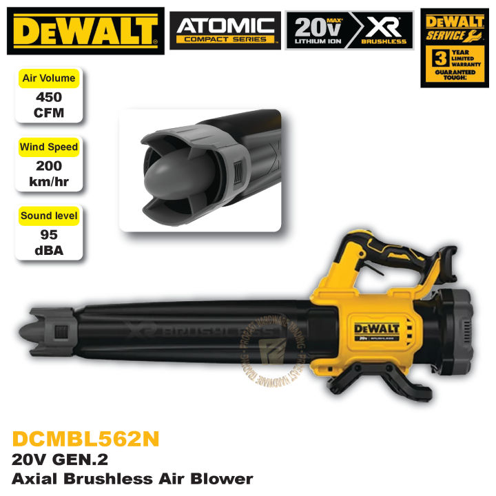 DEWALT DCMBL562N 20V GEN.2 Axial Brushless Air Blower ( Bare Tool ...